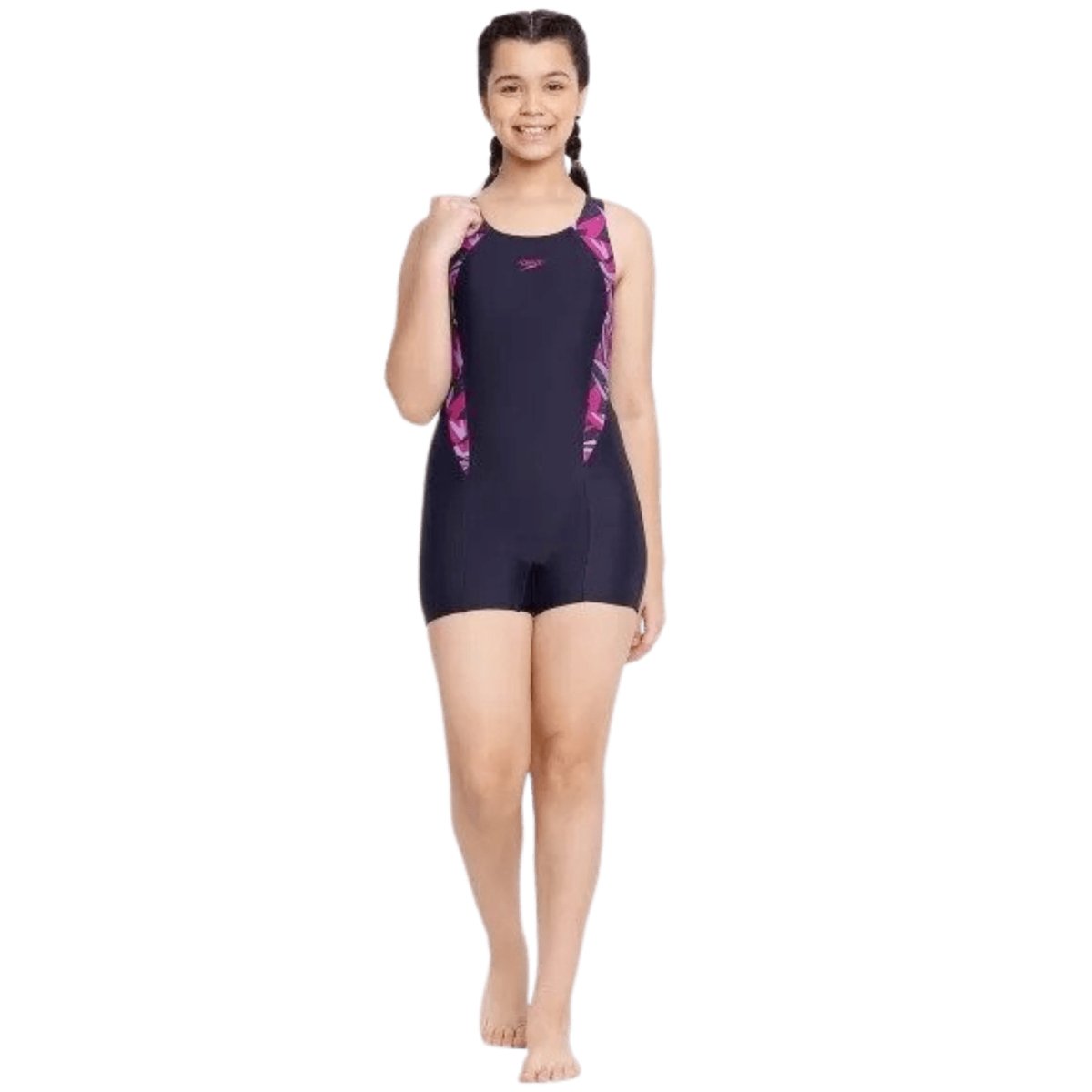 Speedo Hyperboom Splice Mback Girls Legsuit |The Bike Affair