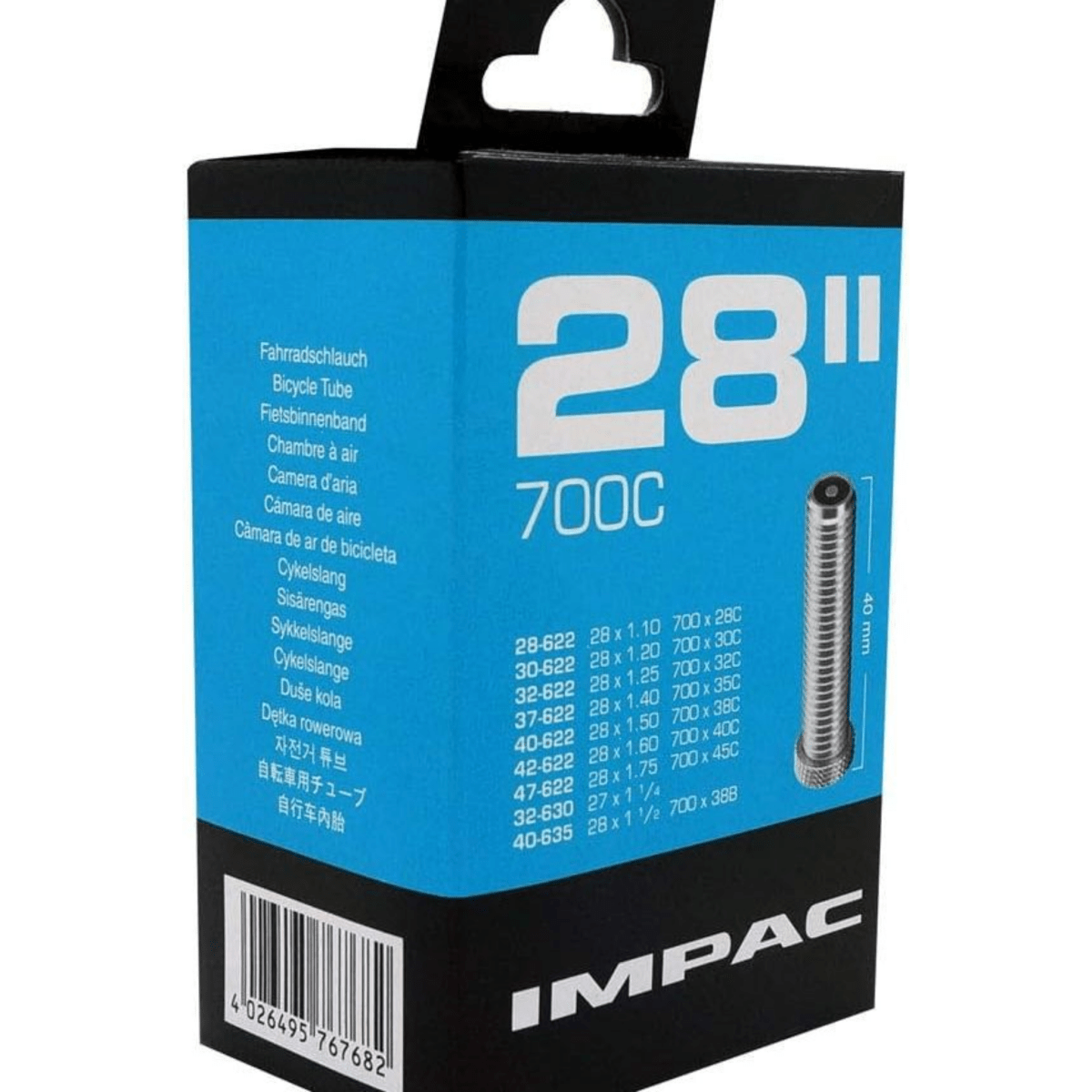 Buy Impac AV 28 Schrader Valve Tube Online | The Bike Affair